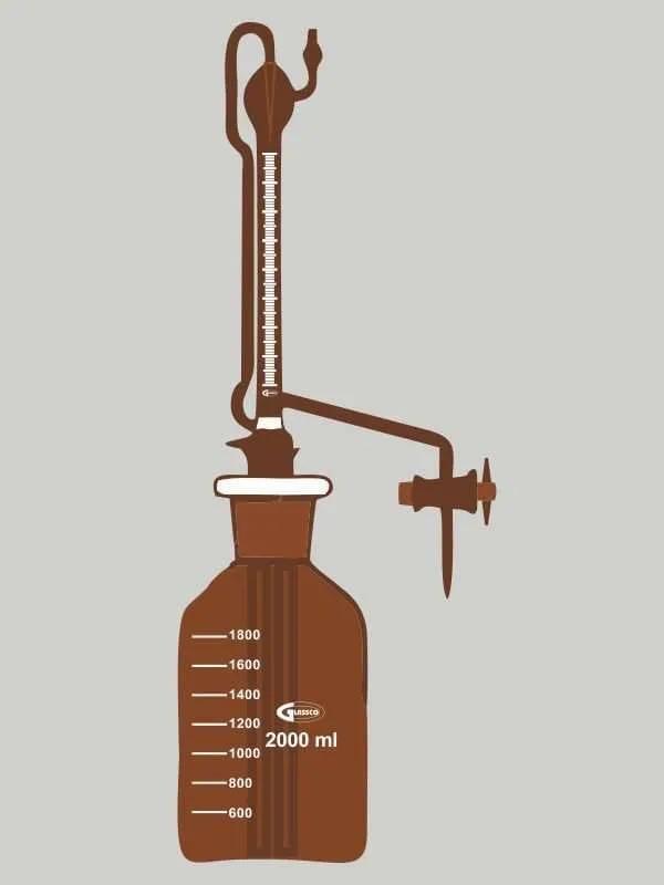 Buy Automatic Burette Zero With PTFE Stopcock | GlasscoLabs